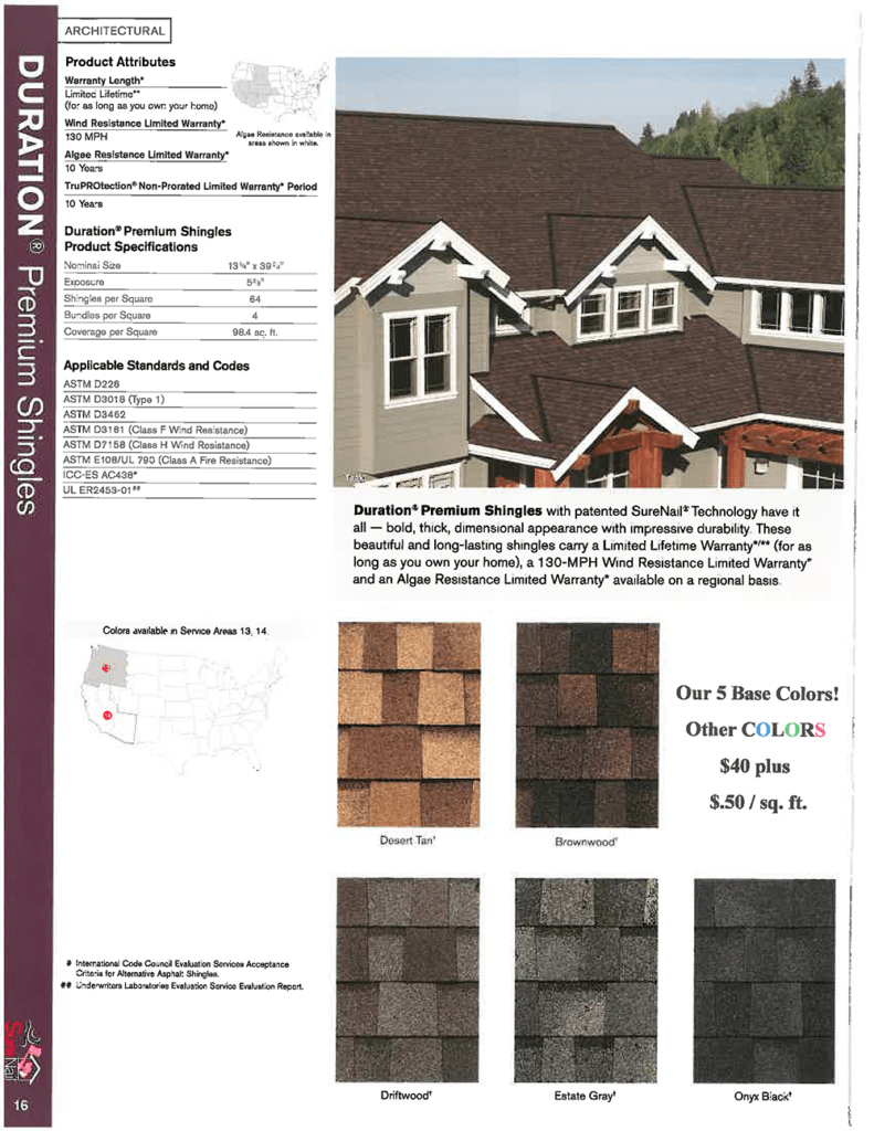 2017 - Asphalt Single Colors - Outbuilders