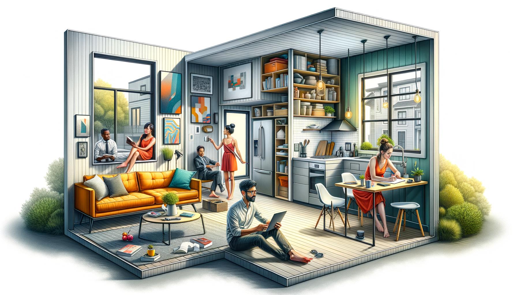 How to Create a Spacious Tiny Home Open Floor Plan - Outbuilders