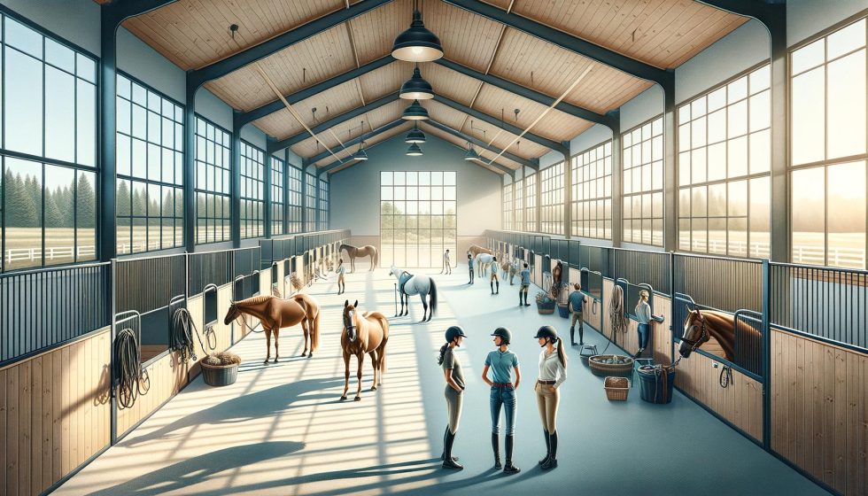 How to Design a Horse Barn with an Indoor Arena - Outbuilders